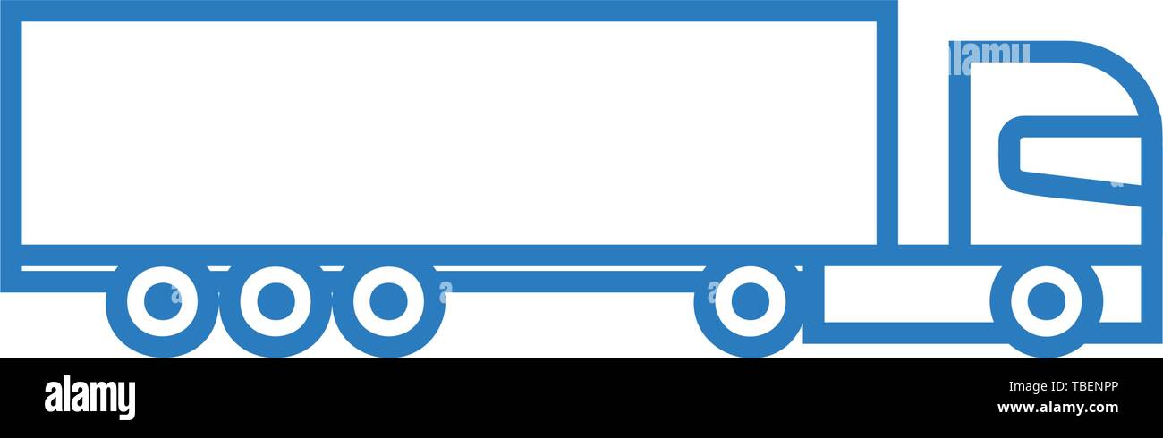 Truck vector icon - Transport sign Stock Vector Image & Art - Alamy