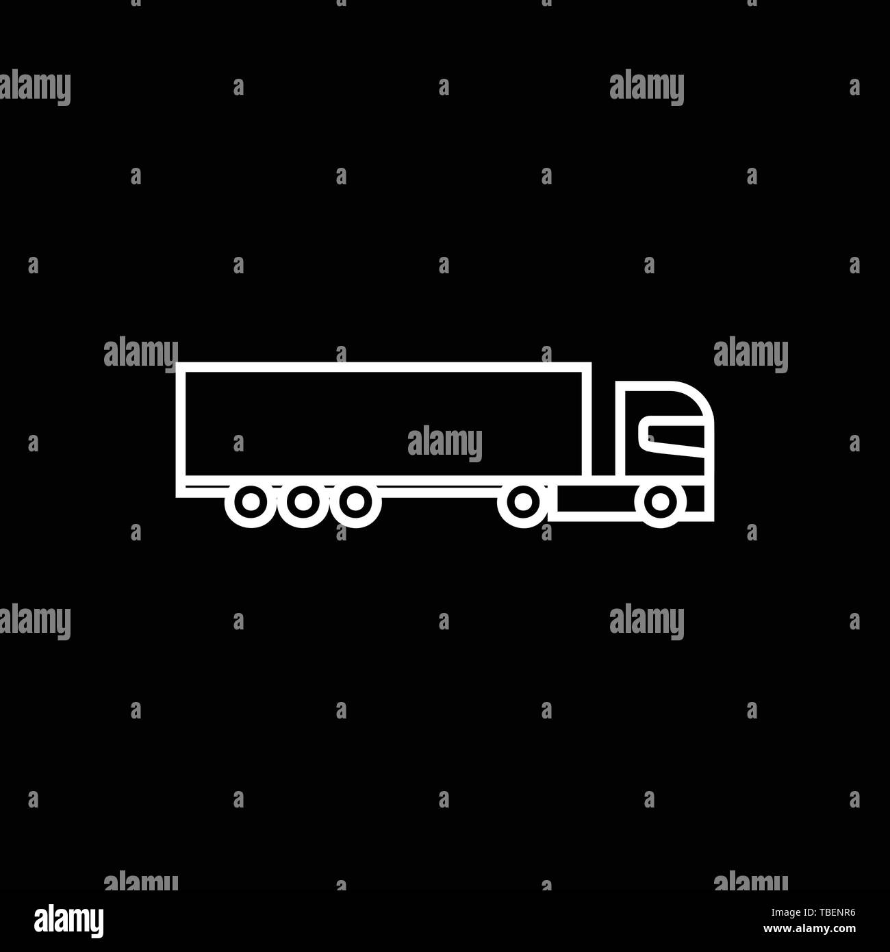 Truck vector icon - Transport sign Stock Vector Image & Art - Alamy