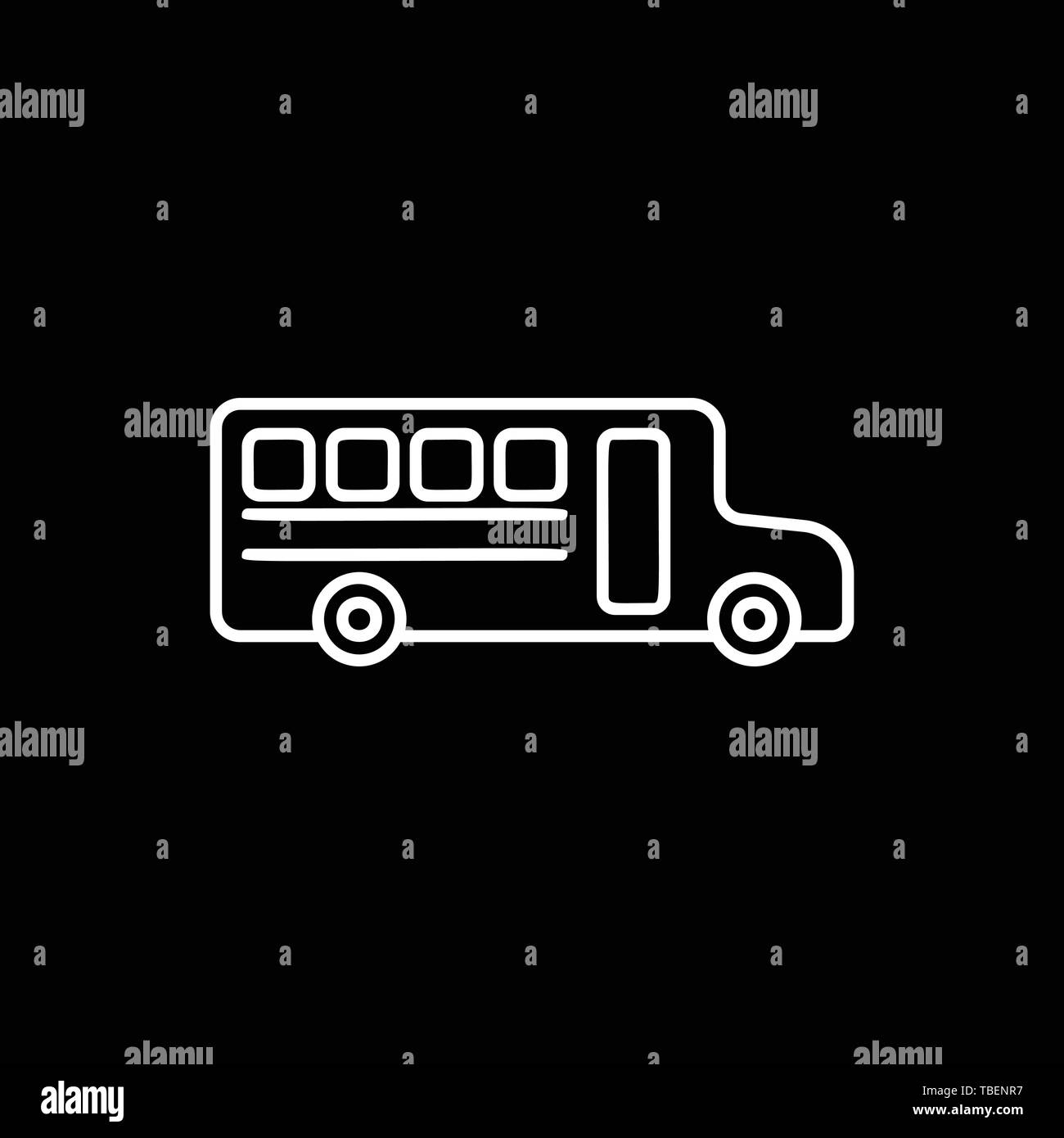 School van car icon - Vector illustration Stock Vector Image & Art - Alamy