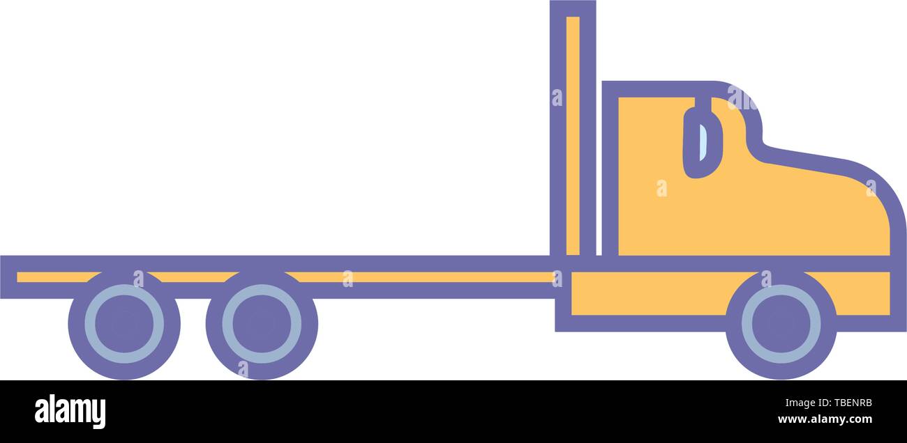 Truck trailer vector icon Stock Vector Image & Art - Alamy