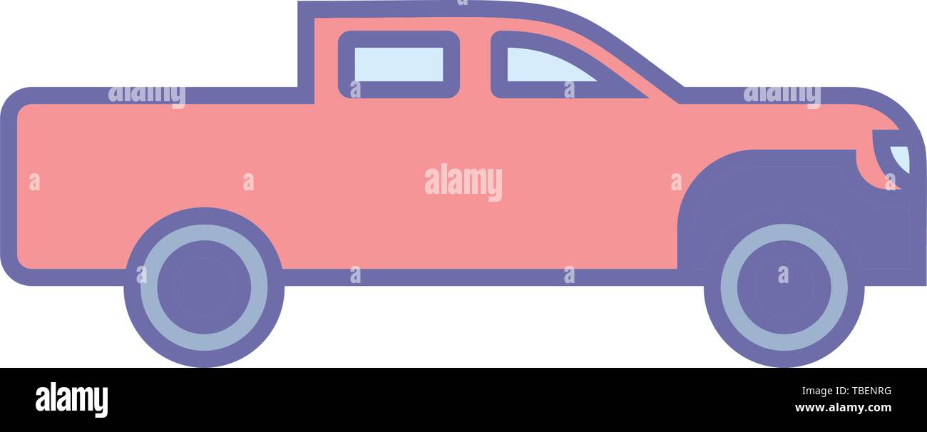 Pickup car Stock Vector Images - Alamy