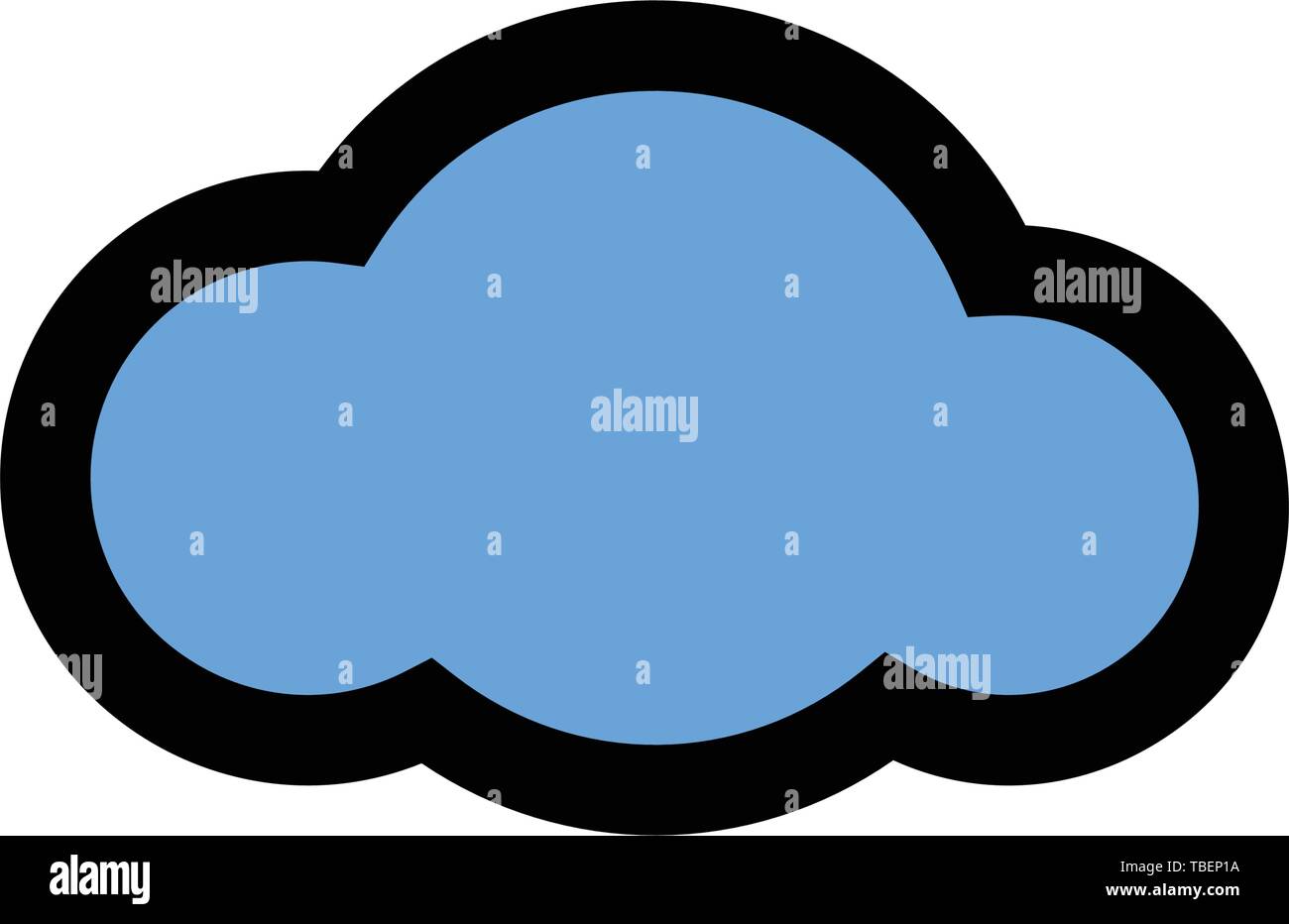 Cloud icon linear fill - Vector Stock Vector Image & Art - Alamy