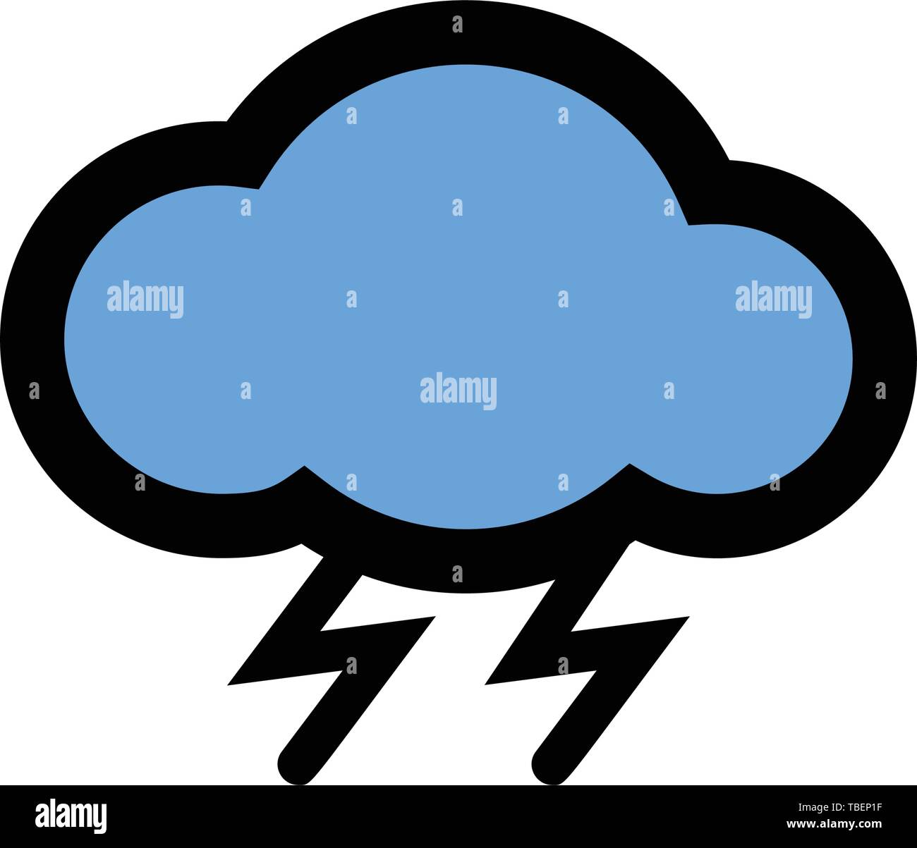 Cloud icon linear fill - Vector Stock Vector Image & Art - Alamy