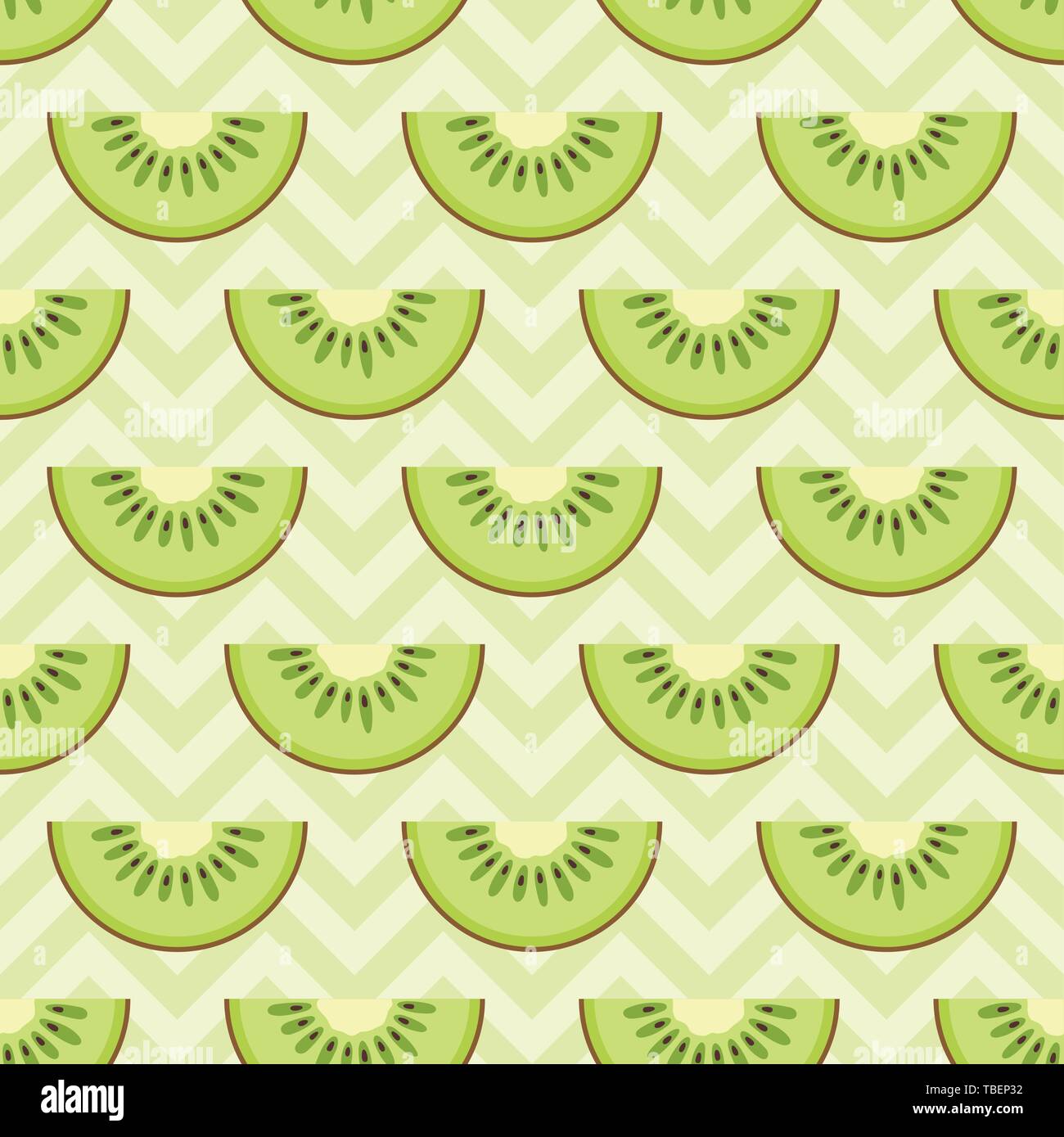 Kiwi slices seamless pattern. Cute green kiwi slices. Citrus fruit ...