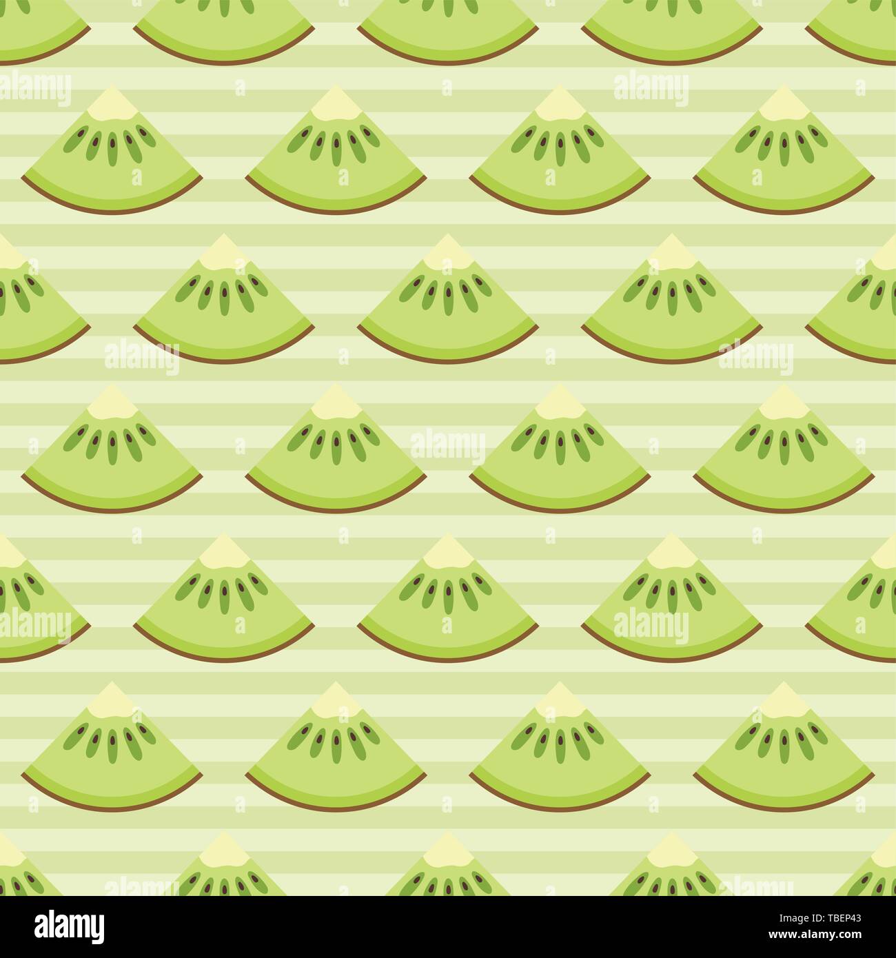 Kiwi slices seamless pattern. Cute green kiwi slices. Citrus fruit ...