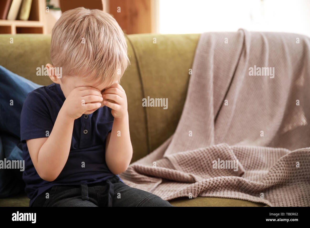 Sad Little Boy Crying