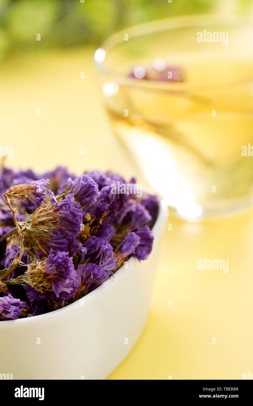 Healthy flower tea Stock Photo - Alamy