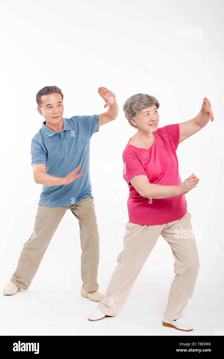 The elderly strengthen themselves Stock Photo - Alamy