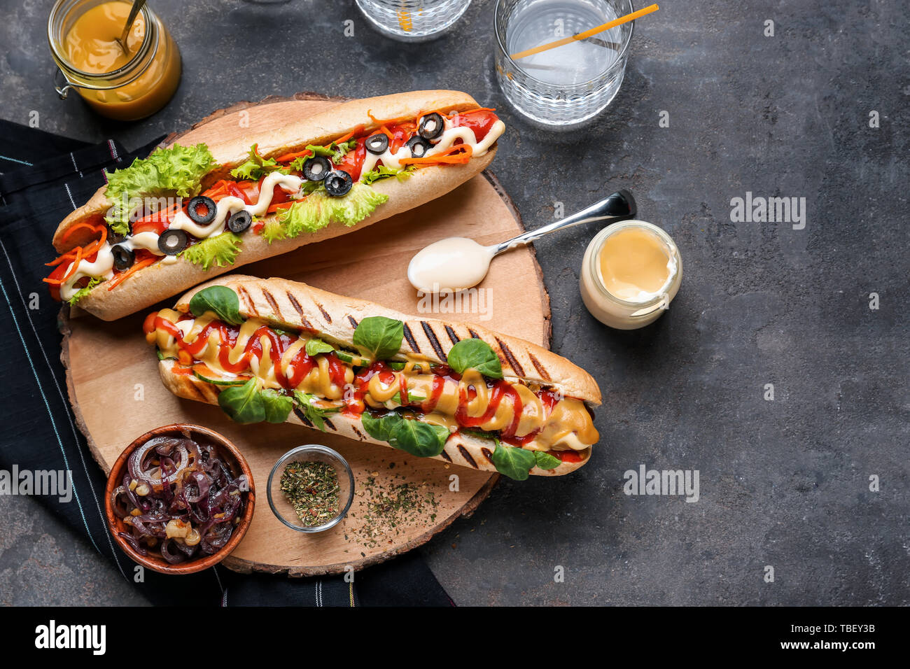 Tasty hot dogs bowl hi-res stock photography and images - Alamy