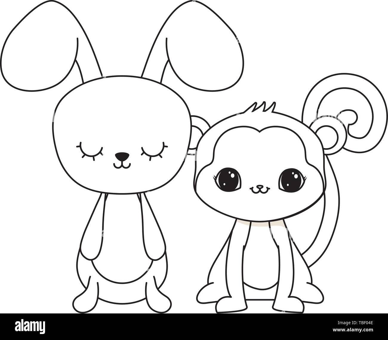 Monkey Template Clipart Rabbit
