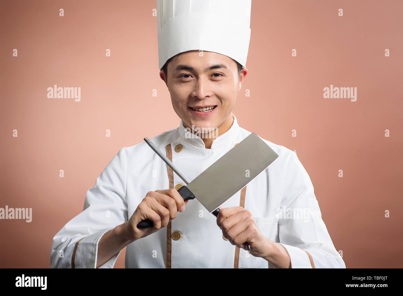 Chef cooking delicious dishes Stock Photo - Alamy