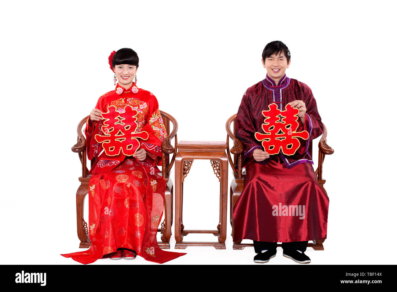 Chinese wedding dress Cut Out Stock Images & Pictures - Alamy