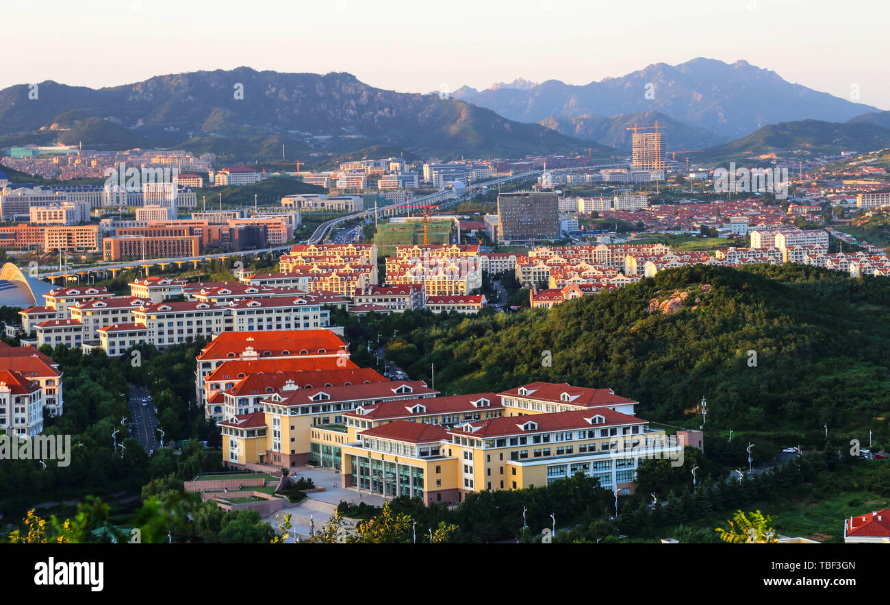 Sky, high-rise building, houses, roads, modern times Stock Photo - Alamy