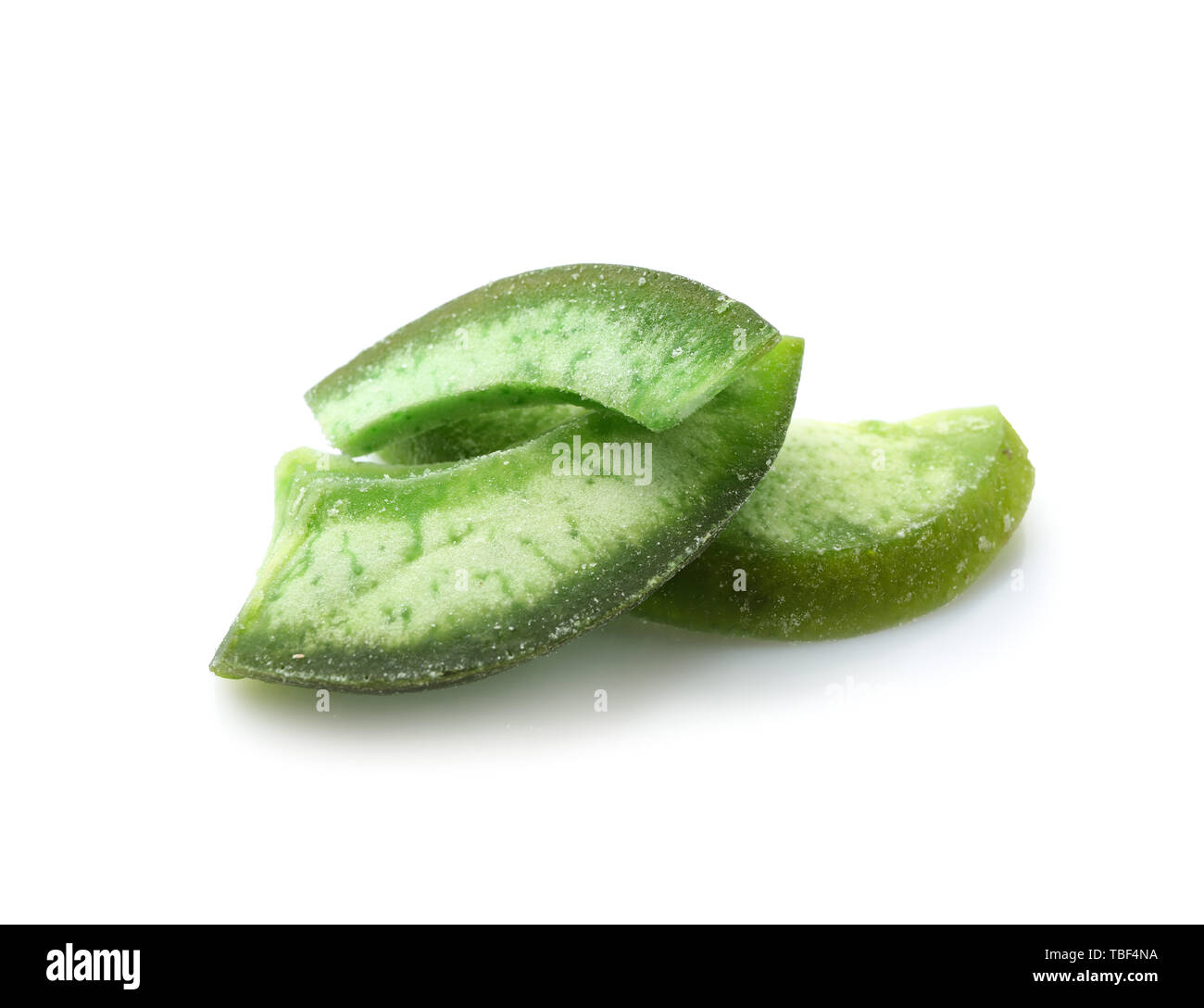 Tasty dried avocado on white background Stock Photo - Alamy