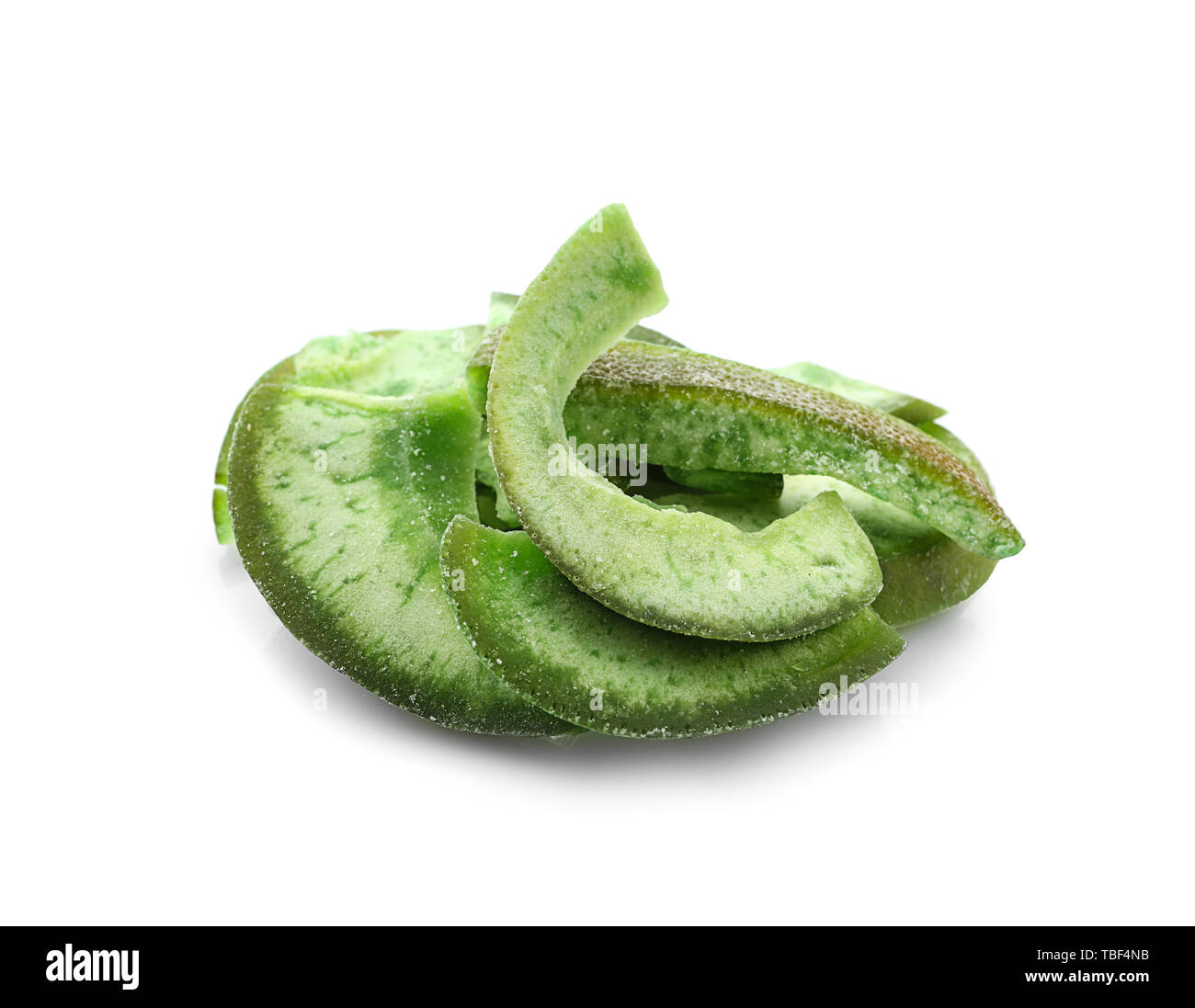 Tasty dried avocado on white background Stock Photo - Alamy