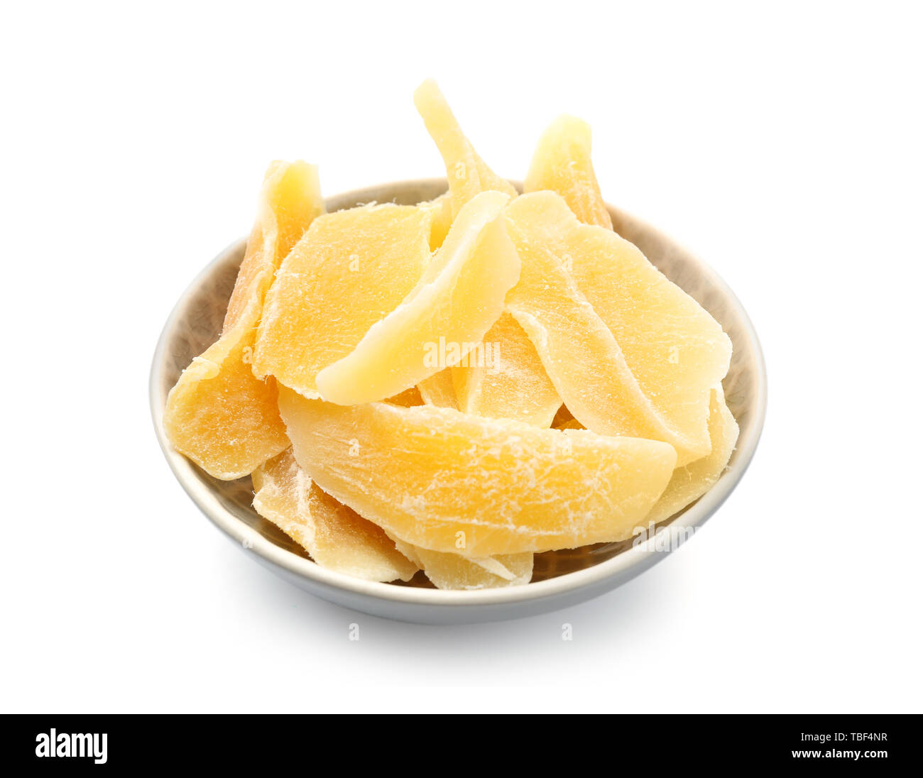 Tasty dried mango on white background Stock Photo - Alamy