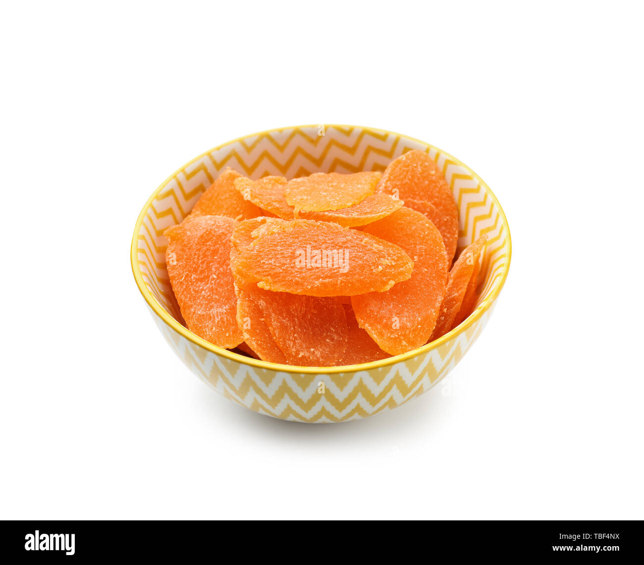 Tasty dried mango on white background Stock Photo - Alamy