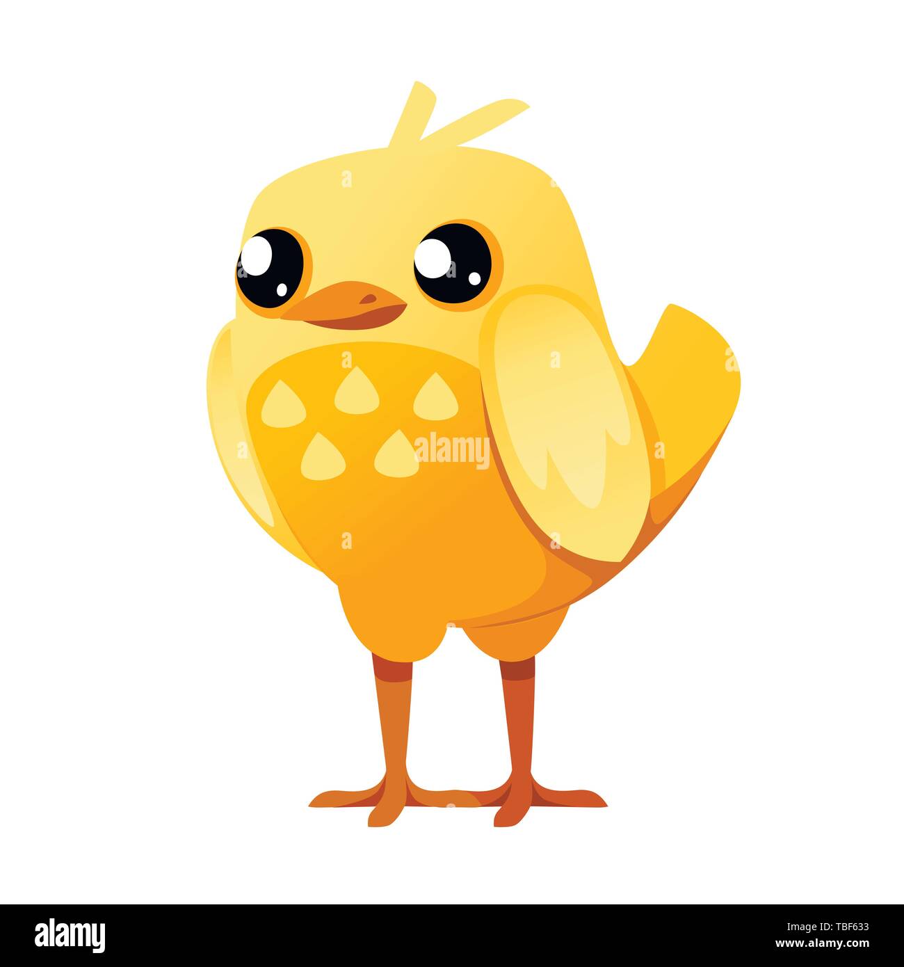 Vector illustration little chicken cartoon Stock Vector Images - Alamy