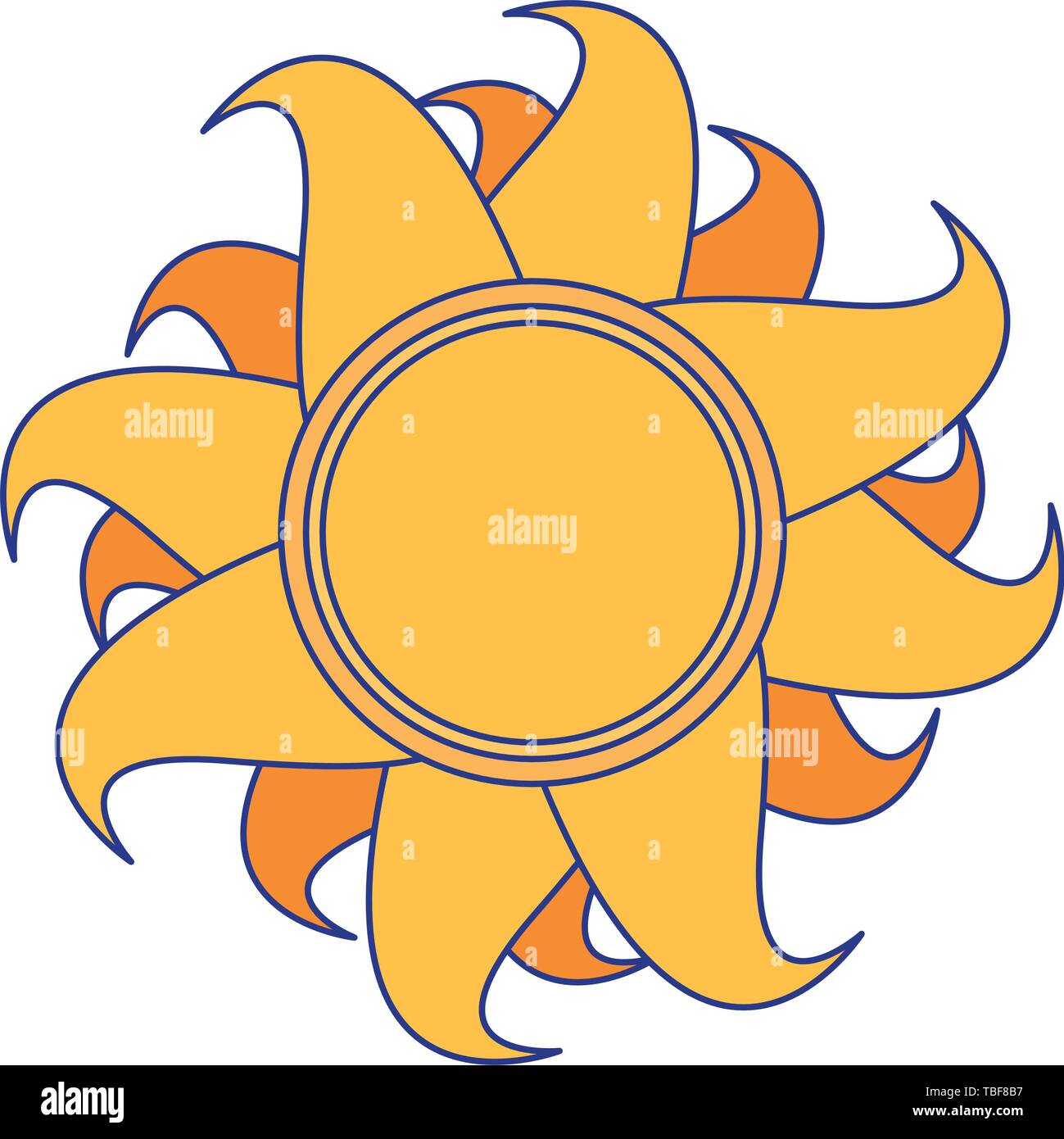 Sun summer cartoon isolated symbol Stock Vector Image & Art - Alamy
