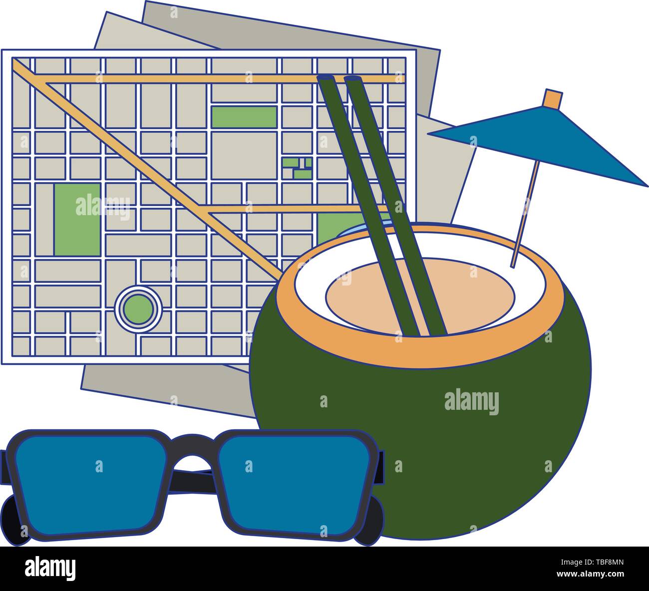 Holiday resort maps hi-res stock photography and images - Alamy