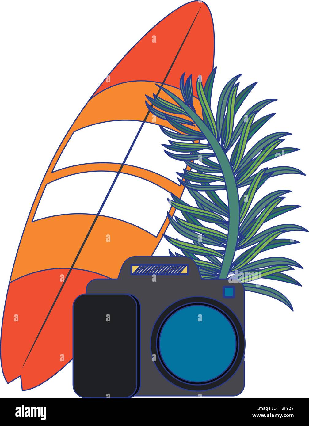 Summer and beach vacations cartoons Stock Vector Image & Art - Alamy