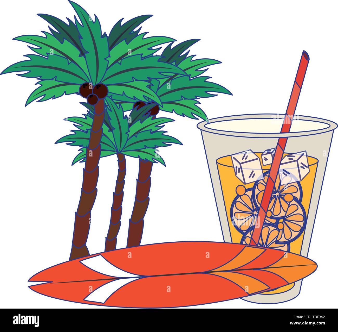 Summer cartoons drinks and cocktails Stock Vector Image & Art - Alamy