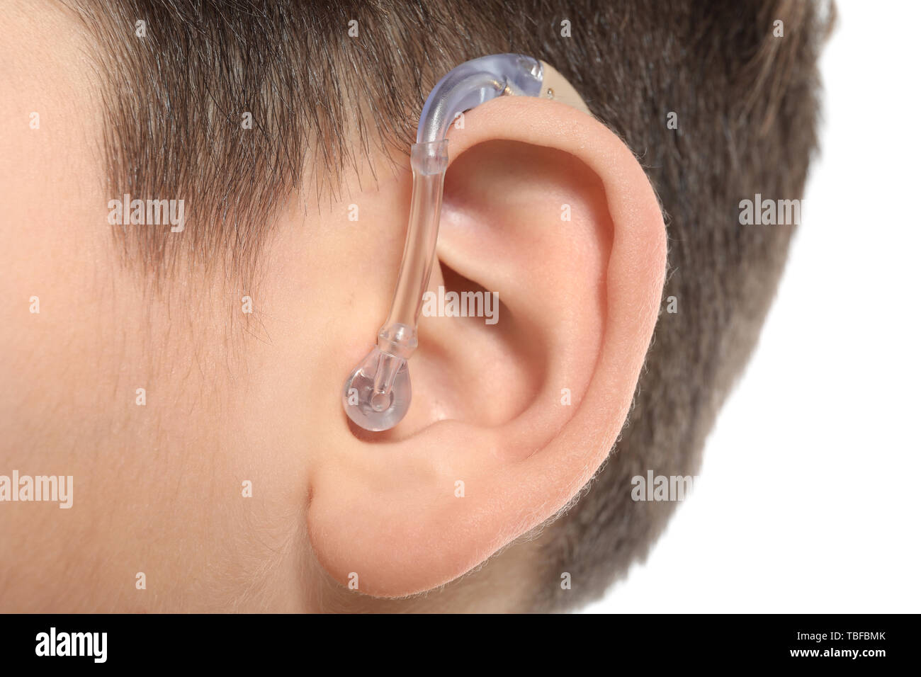 Boy Hearing Aid High Resolution Stock Photography and Images - Alamy