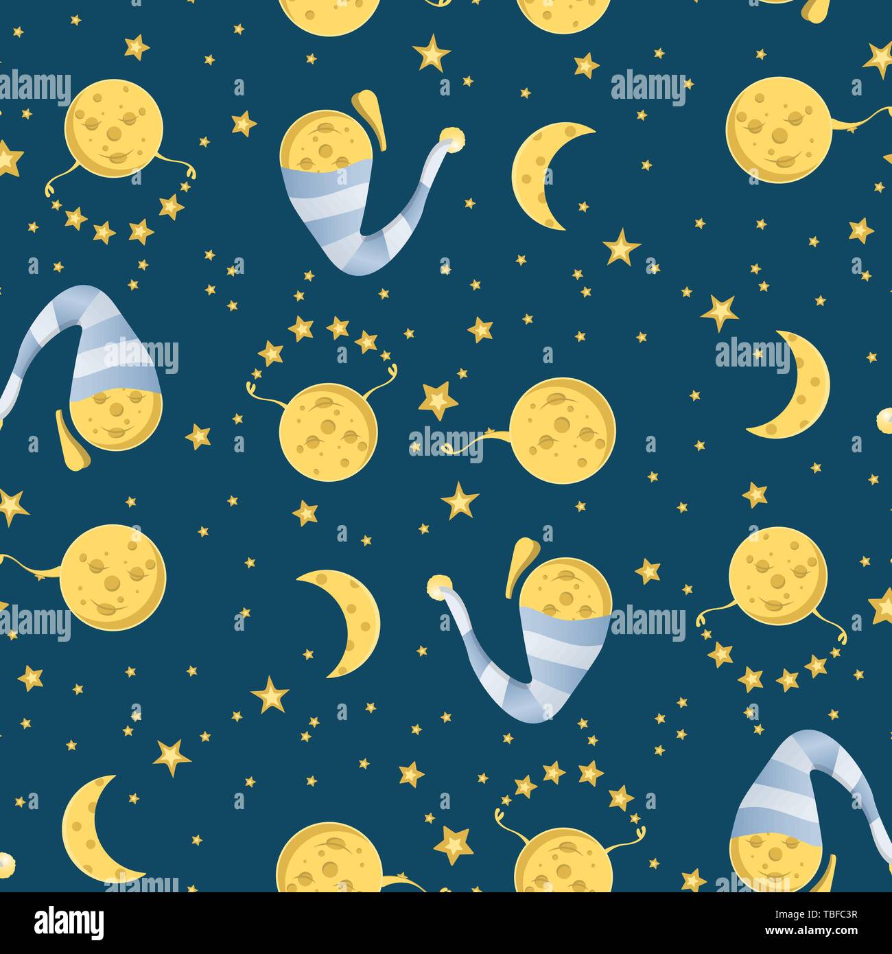 Cartoon sleeping night cap Stock Vector Images - Alamy