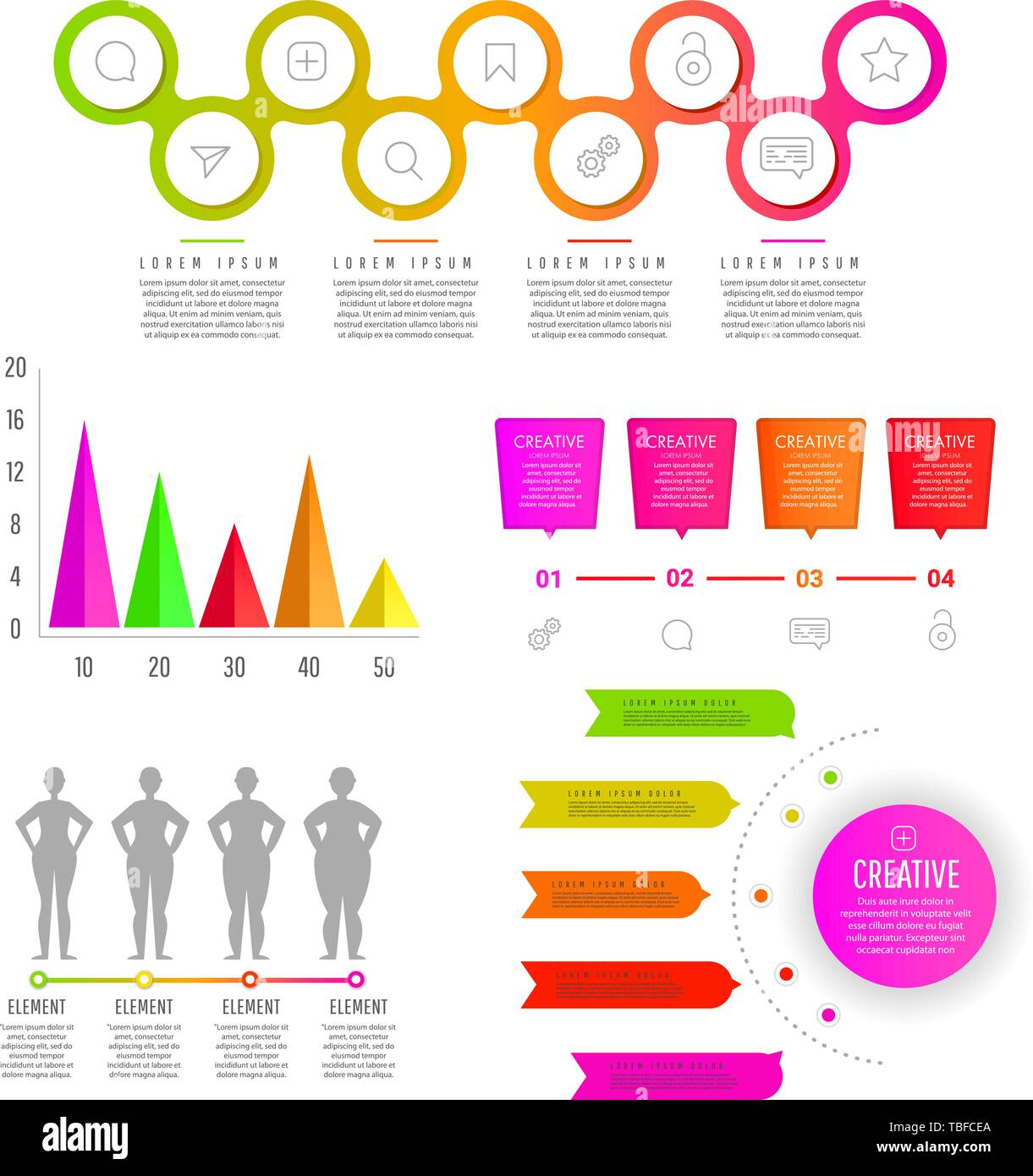 Bubbles graphic timeline chart hi-res stock photography and images - Alamy