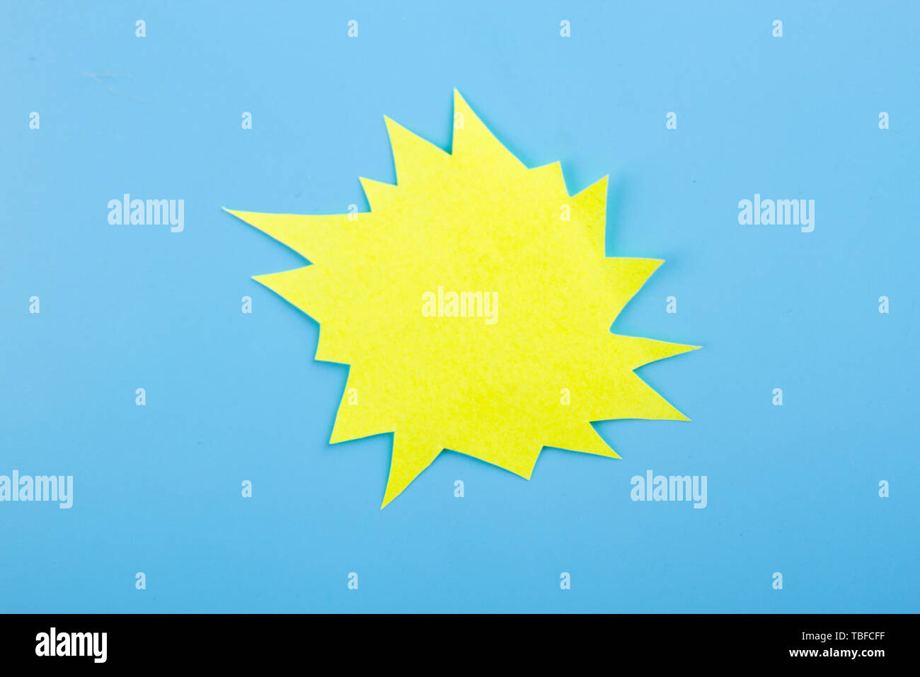 bomb cartoon styled on the blue background Stock Photo - Alamy