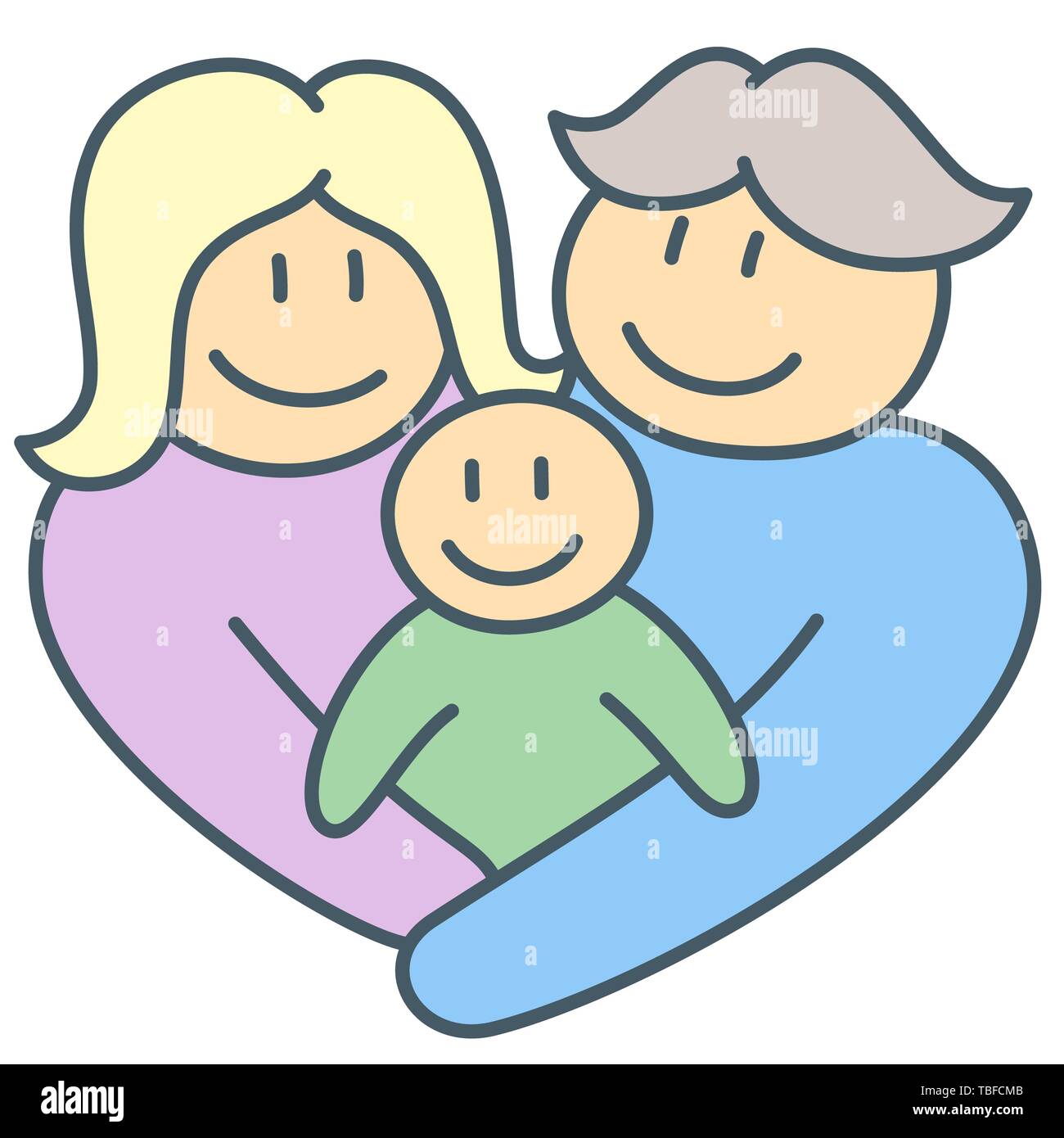 Mother son hugging support parent Cut Out Stock Images & Pictures - Alamy