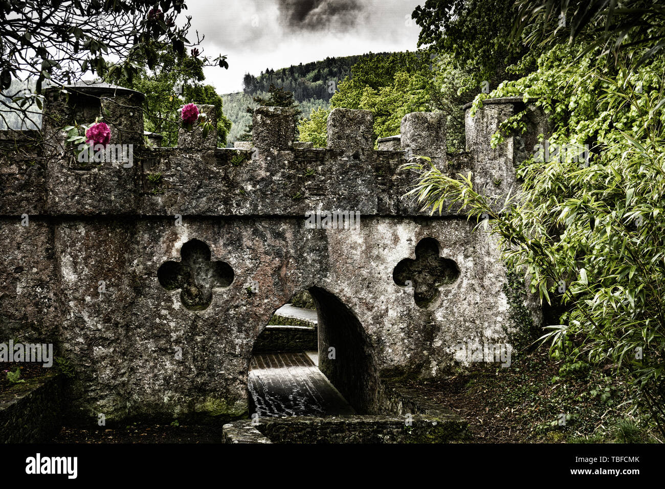 The Horn Bridge is Gothic style bridge built around 1780, located at ...