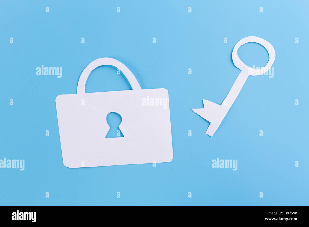 Key with the heart as a symbol of love. cartoon style Stock Photo - Alamy
