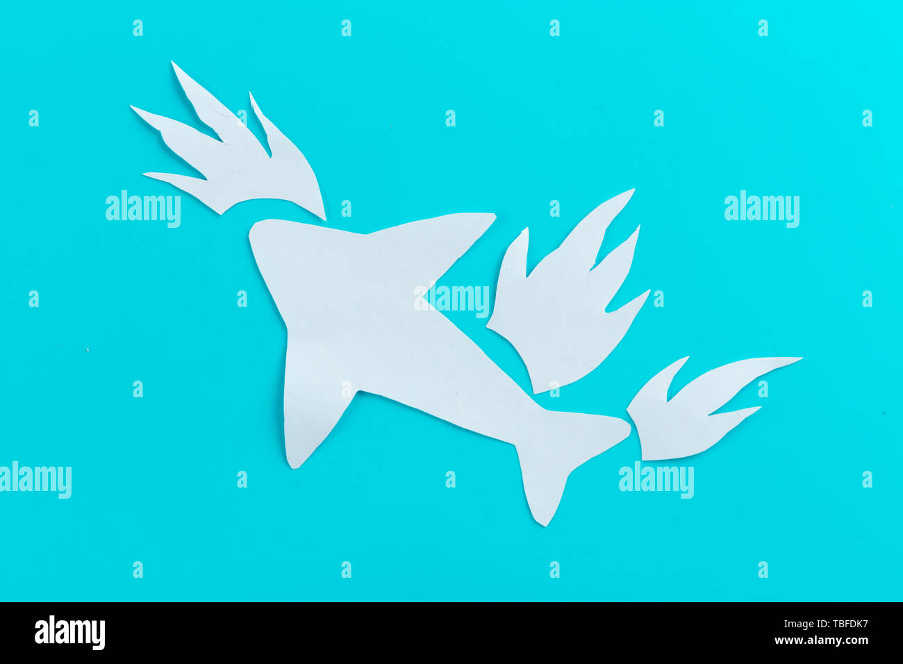 Airplane explosion cartoon styled. fire in the plane Stock Photo - Alamy