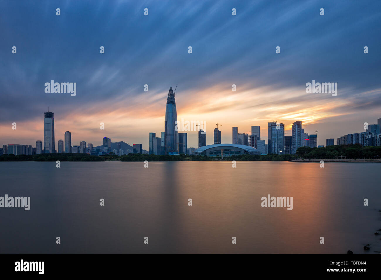 Skyscrapers in Shenzhen Bay Stock Photo - Alamy