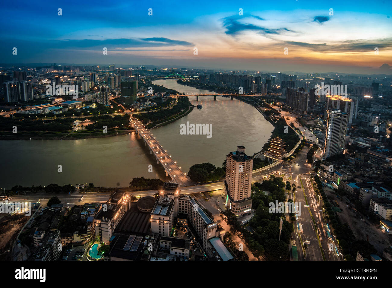 Night of nanning hi-res stock photography and images - Alamy