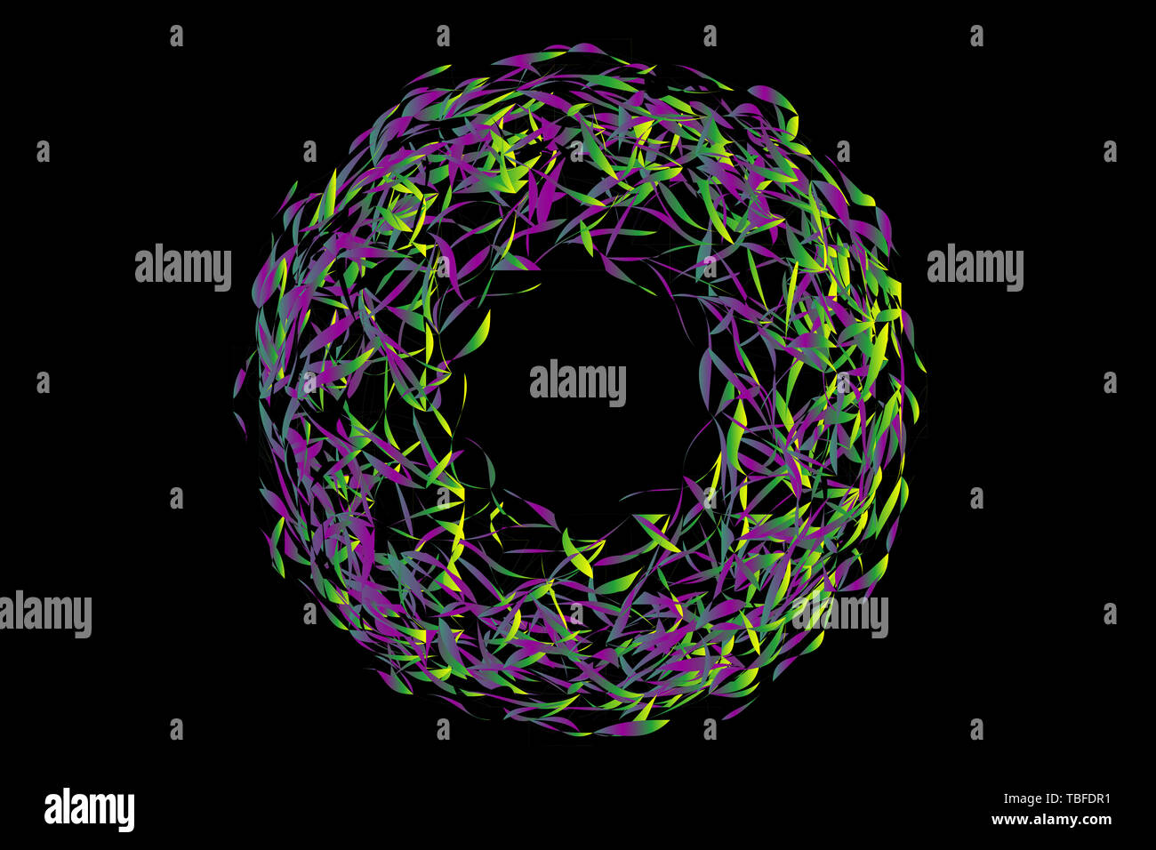 Abstract blue particle ring hi-res stock photography and images - Alamy
