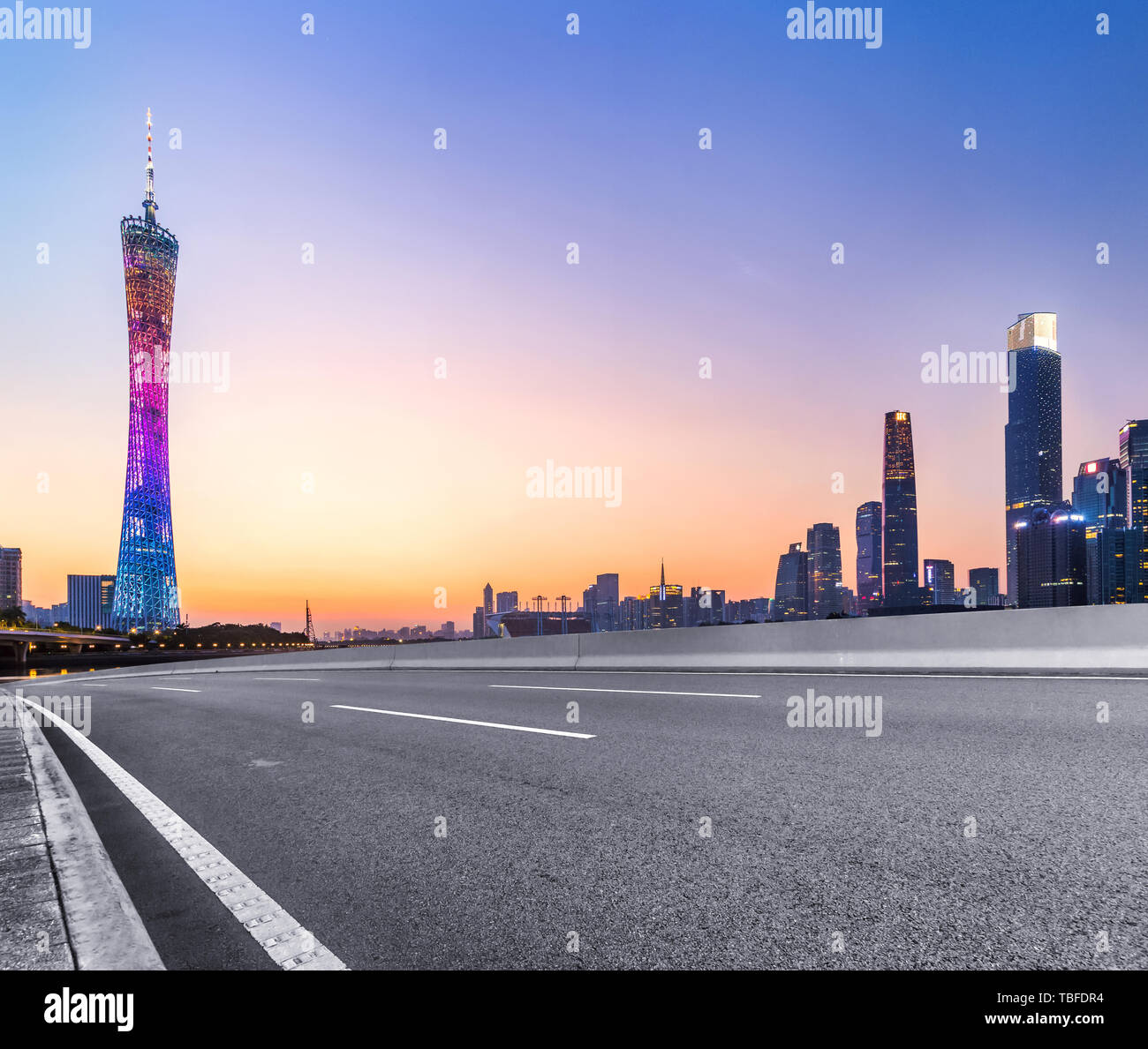 Car-free city roads Stock Photo - Alamy