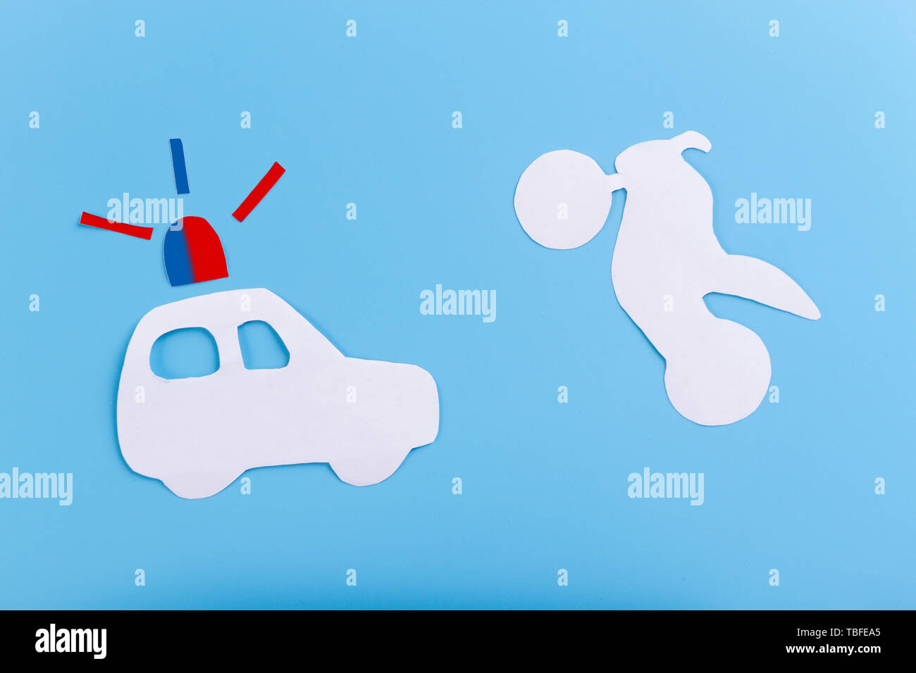 police car chase. cartoon styled concept Stock Photo - Alamy