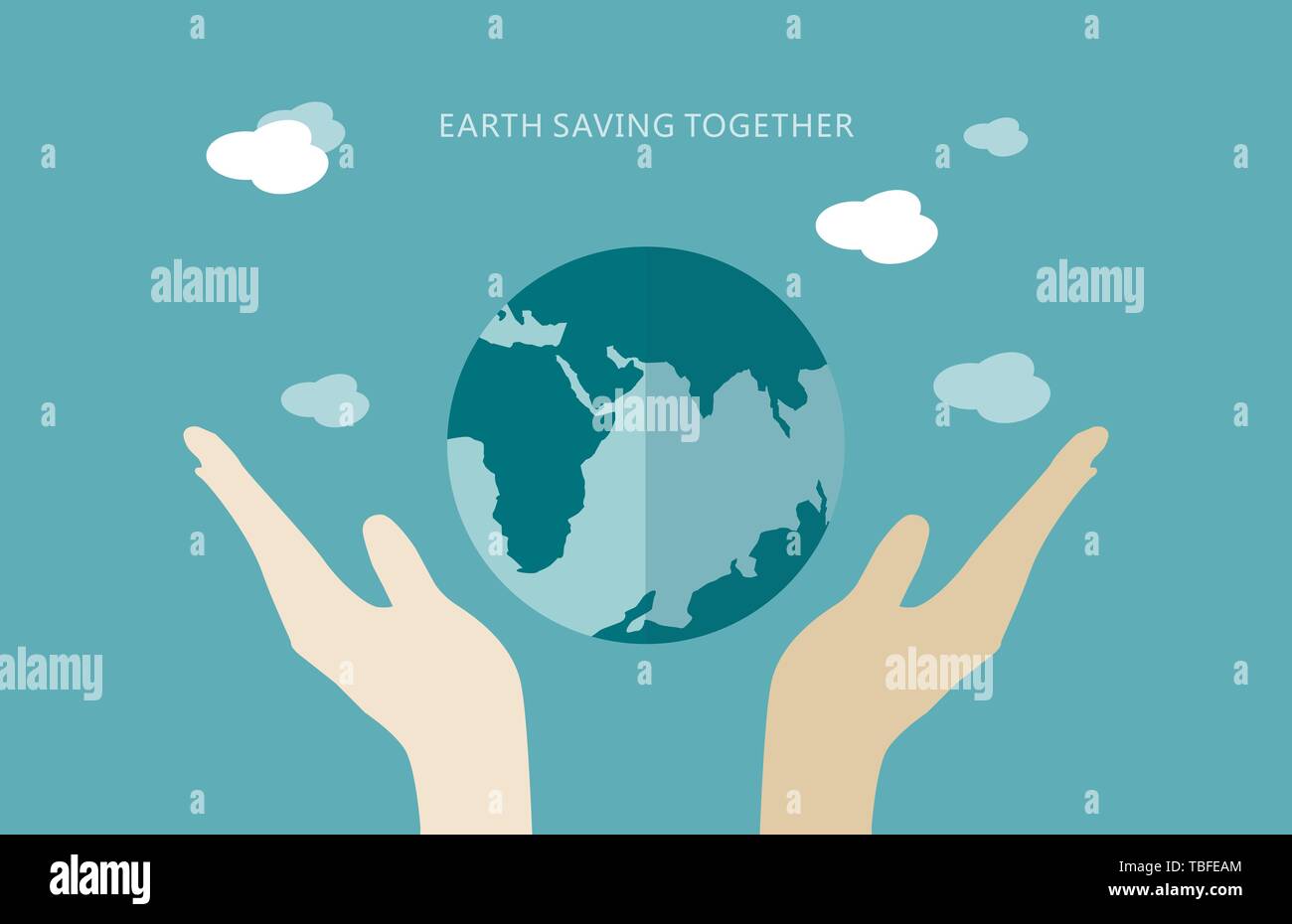 Holding the earth in your hand, symbolizing Earth Day Stock Photo - Alamy