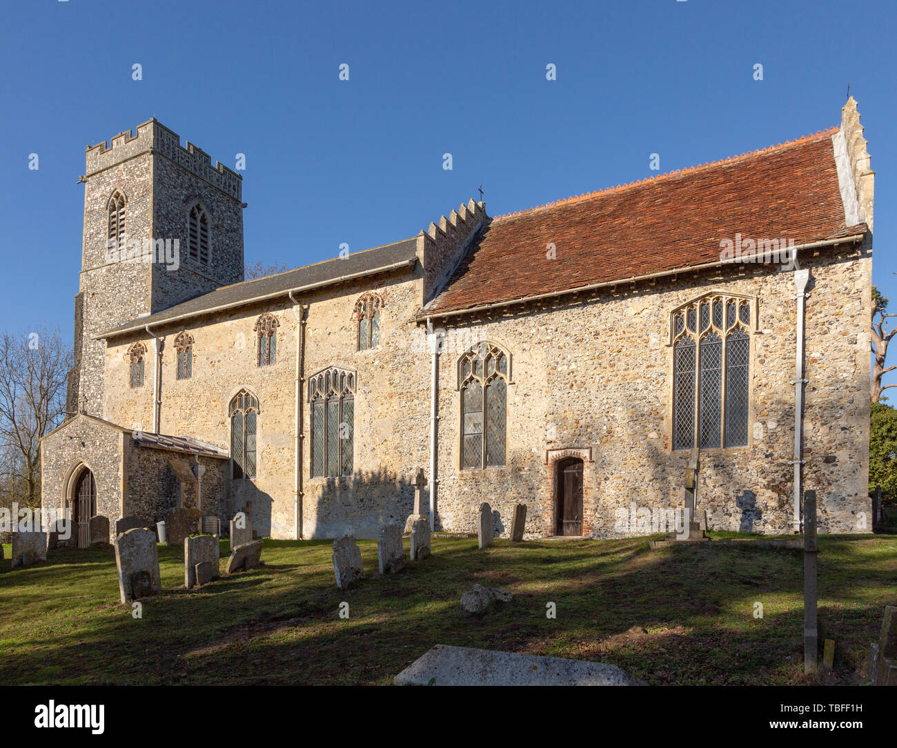 Church of St George South Elmham St Cross, Suffolk, England, UK Stock ...