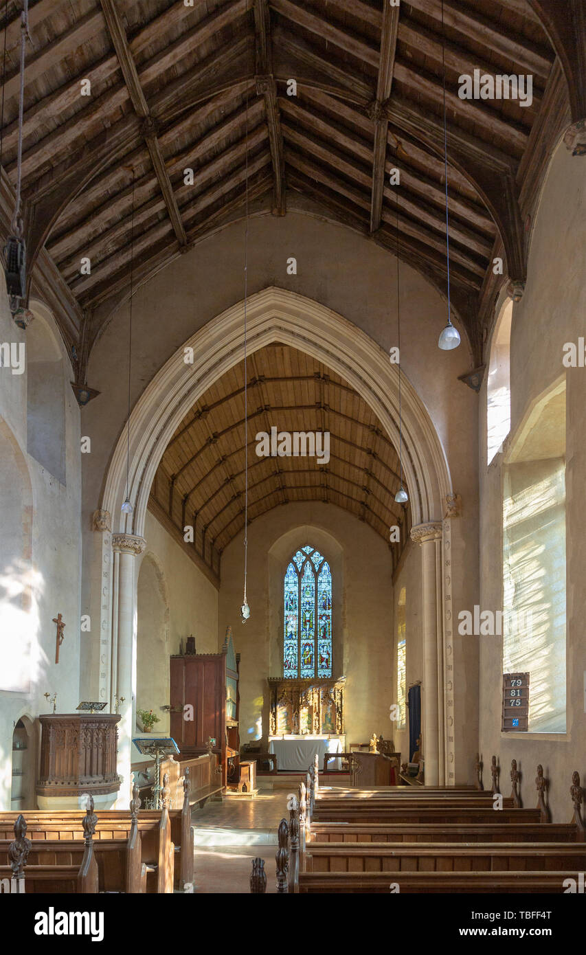 Church of St George South Elmham St Cross, Suffolk, England, UK Stock ...