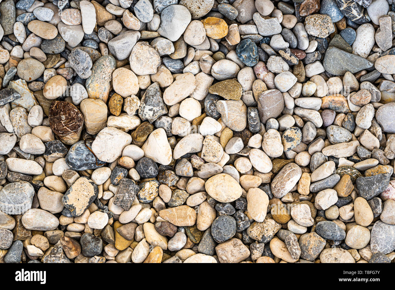Stone pebbles texture background for interior exterior decoration and ...