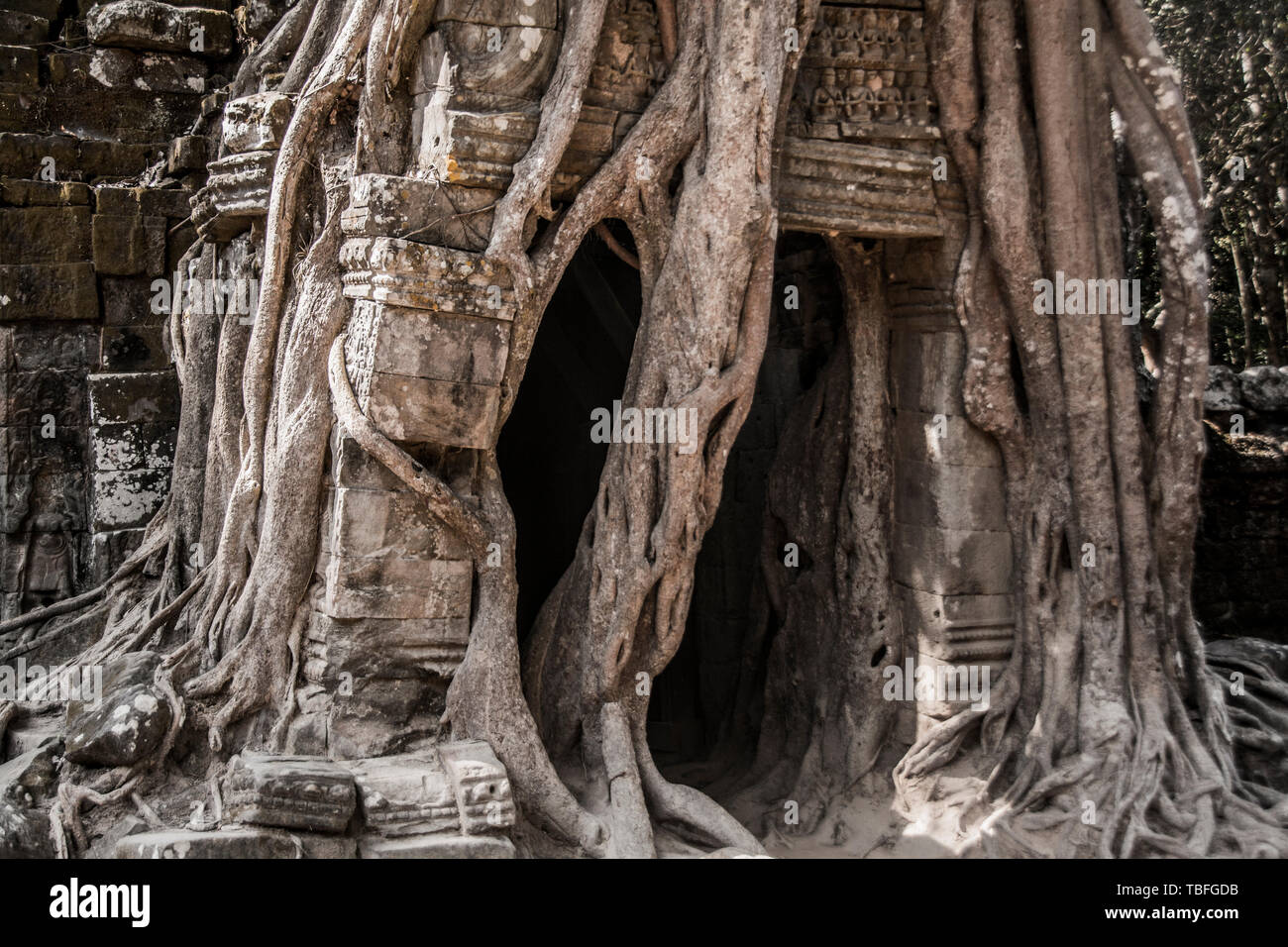 Angkor Wat Angkor's smile Stock Photo - Alamy