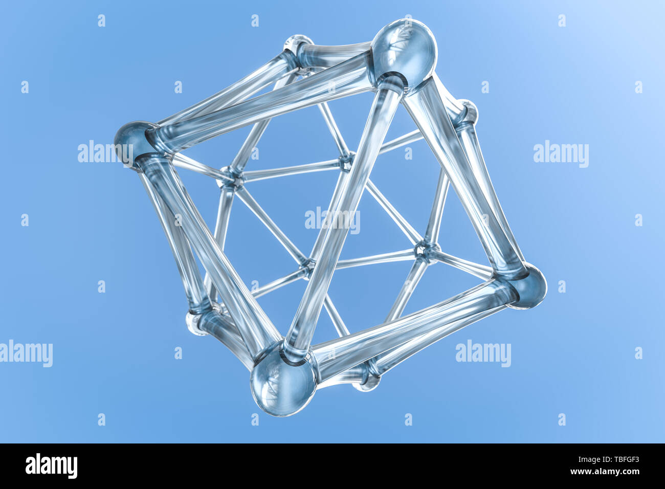 Hexagon arrangement structure, three-dimensional rendering Stock Photo ...