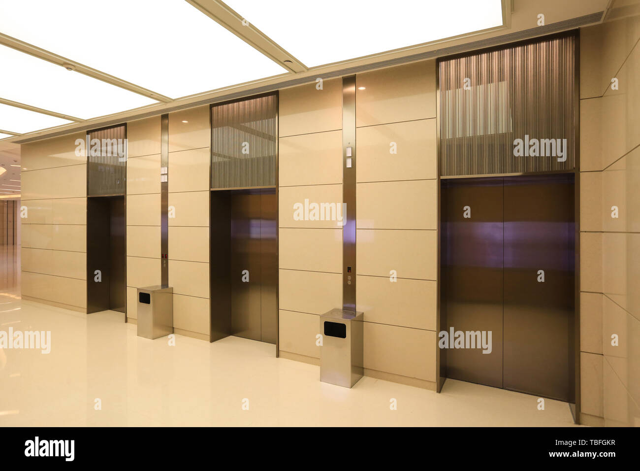 Mall elevator room Stock Photo - Alamy
