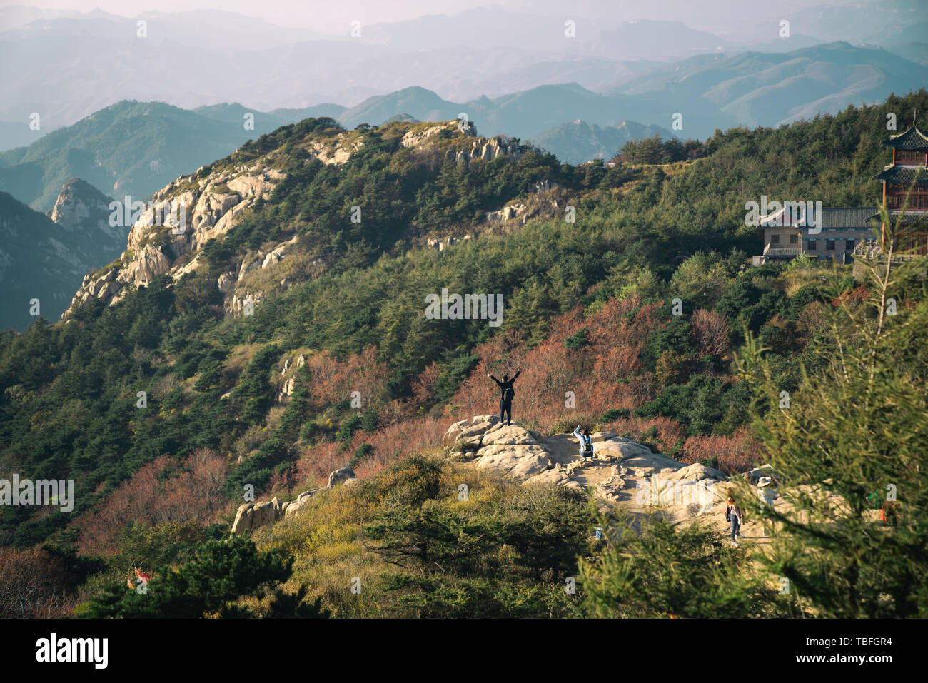 Mount Taishan Scenic Area Stock Photo - Alamy