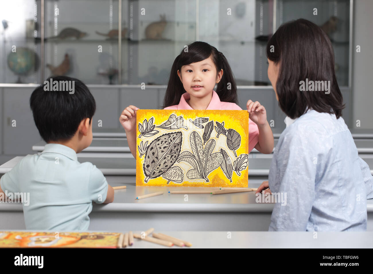 Interaction between teachers and students Stock Photo - Alamy