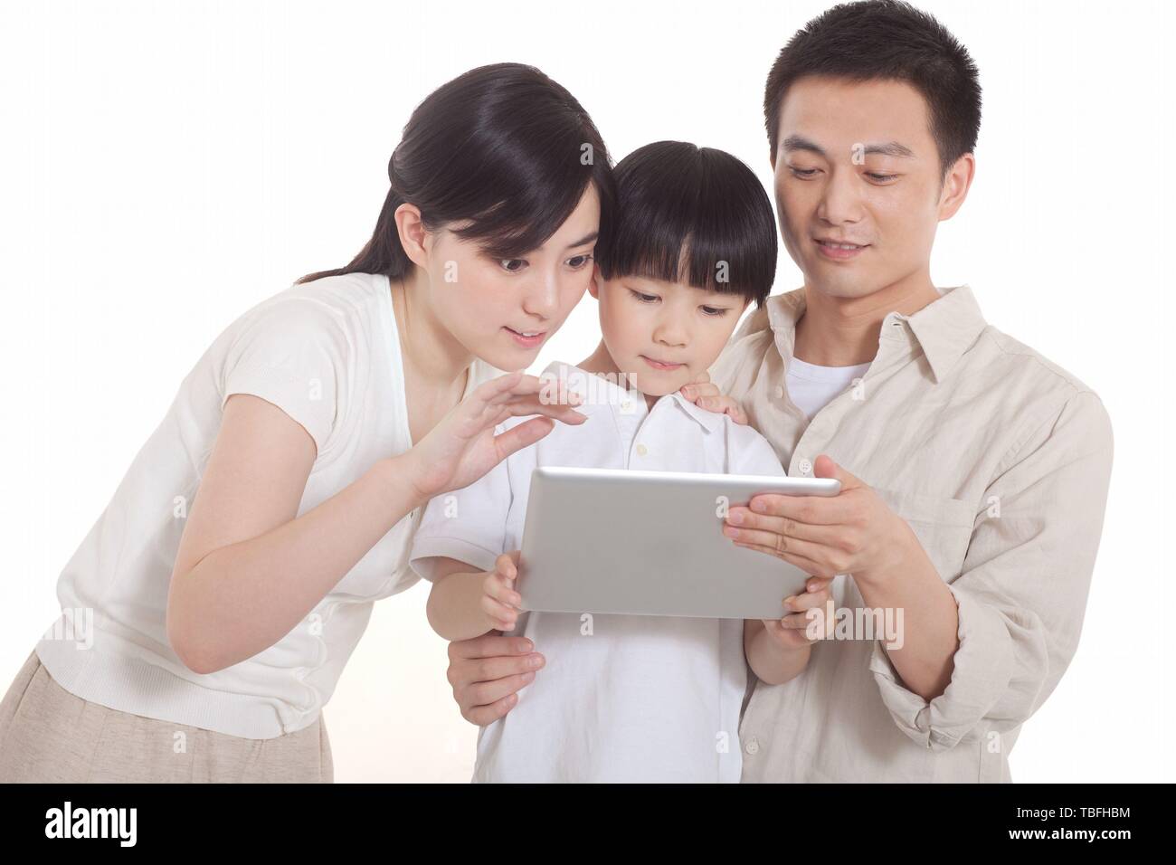 a family of three Stock Photo - Alamy