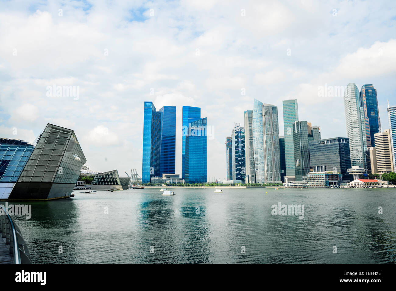 cityscape and skyline of modern city from water Stock Photo - Alamy